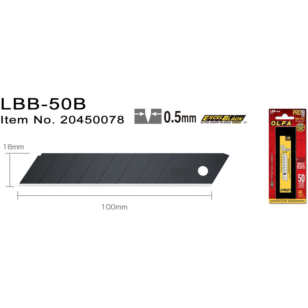 LBB-50B Bræk-af knivblade 18 mm – Olfa Danmark